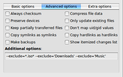 Grsync : Simple Interface Untuk Rsync – Blog Vavai