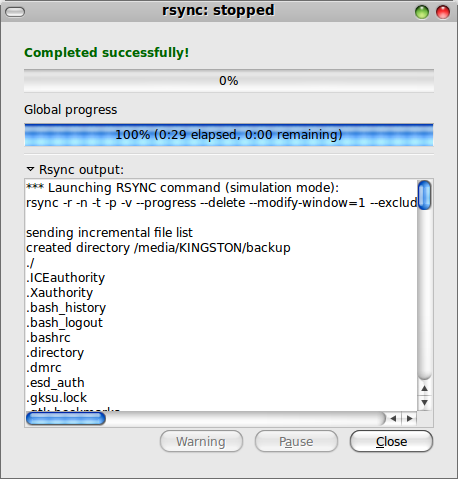 Grsync : Simple Interface Untuk Rsync – Blog Vavai